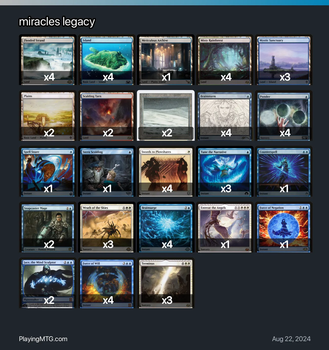 miracles legacy Magic: the Gathering Deck | Playingmtg.com miracles legacy Magic: the Gathering Deck | Playingmtg.com